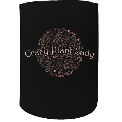 Stubby Holder - Crazy Plant Lady - Funny Novelty Christmas Gift Joke ...