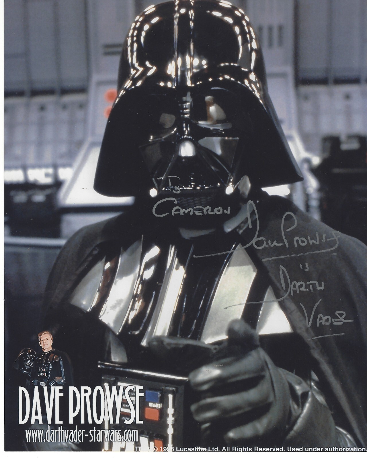 David Prowse DARTH VADER Autographed Signed Photo Star Wars COA | eBay