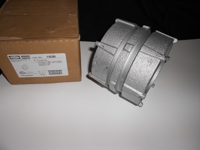 HUBBELL RACO #1836 4" RIGID EMT COUPLING COMPRESSION TYPE RIGID & IMC ...