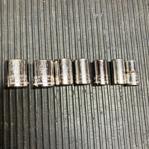 Craftsman Used 7 Piece 1/4” Drive Metric 6 Point Socket Set 7 - 13mm | eBay
