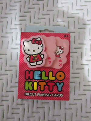 New Sanrio HELLO KITTY Die Cut Playing Cards Complete Deck Never Used ...