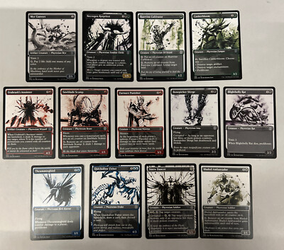 13 card MTG Showcase Ichor Complete Common & Uncommon (x1) Set Phyrexia ...
