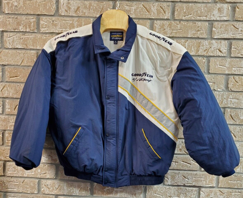 Goodyear Racing Vintage Puffer Style Jacket Men Size XL Made in USA ...