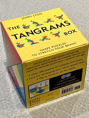 NEW The Tangrams Box | James Lyon | Shape Puzzle Tangram Tans | Game ...