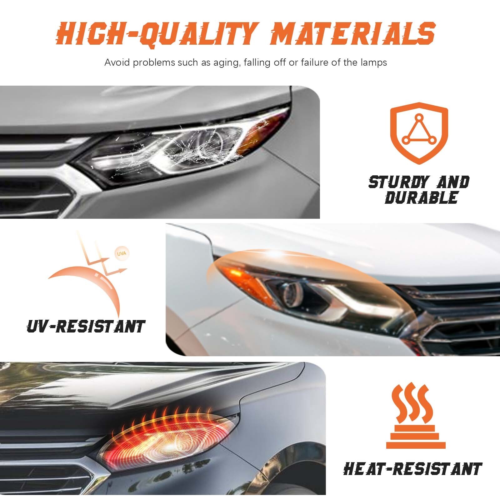 For 2018-2021 Chevy Equinox HID Headlight Headlamp w/ LED DRL Passenger ...