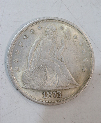 1873 Seated Liberty US United States Americ Silver Dollar $1 One Rare ...