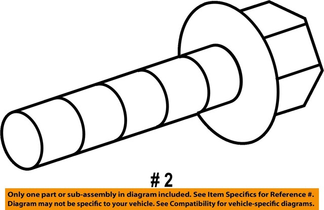 CHRYSLER OEM Exhaust-Catalytic Converter & Pipe Bolt 6036734AA for sale ...