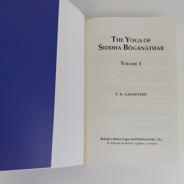 The Yoga of Siddha Boganathar by T. N. Ganapathy for sale online | eBay
