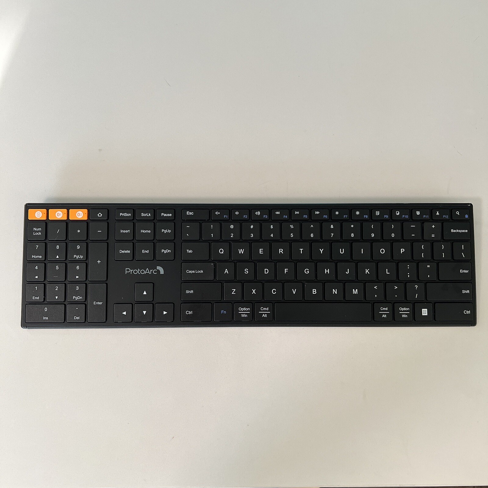 ProtoArc 2.4G Wireless Left-Handed Keyboard, XK21 Bluetooth Ultra-Thin ...
