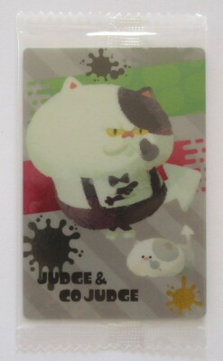Splatoon 2 Judge-kun & Co-Judge-kun No.07 Part 1 Ikasu Card Wafer ...