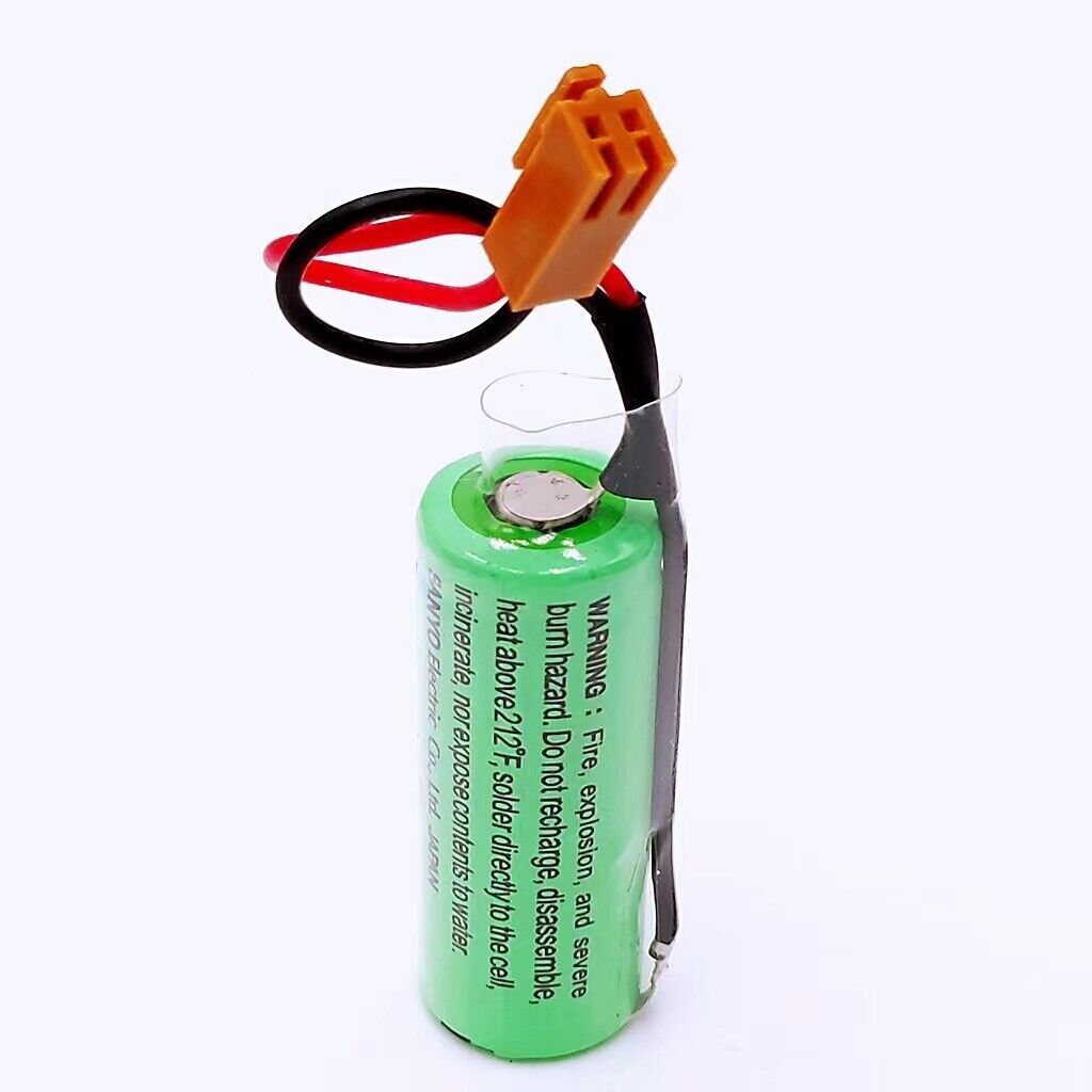 2x SANYO CR17450SE-R(3V) PLC Battery For FANUC A98L-0031-0012 2500mAh ...