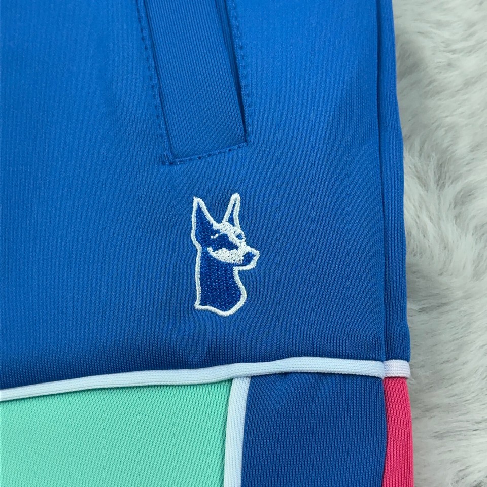 Makobi Track Pants Mens Blue Green Filthy Royal Slim Straight Ankle Zip ...