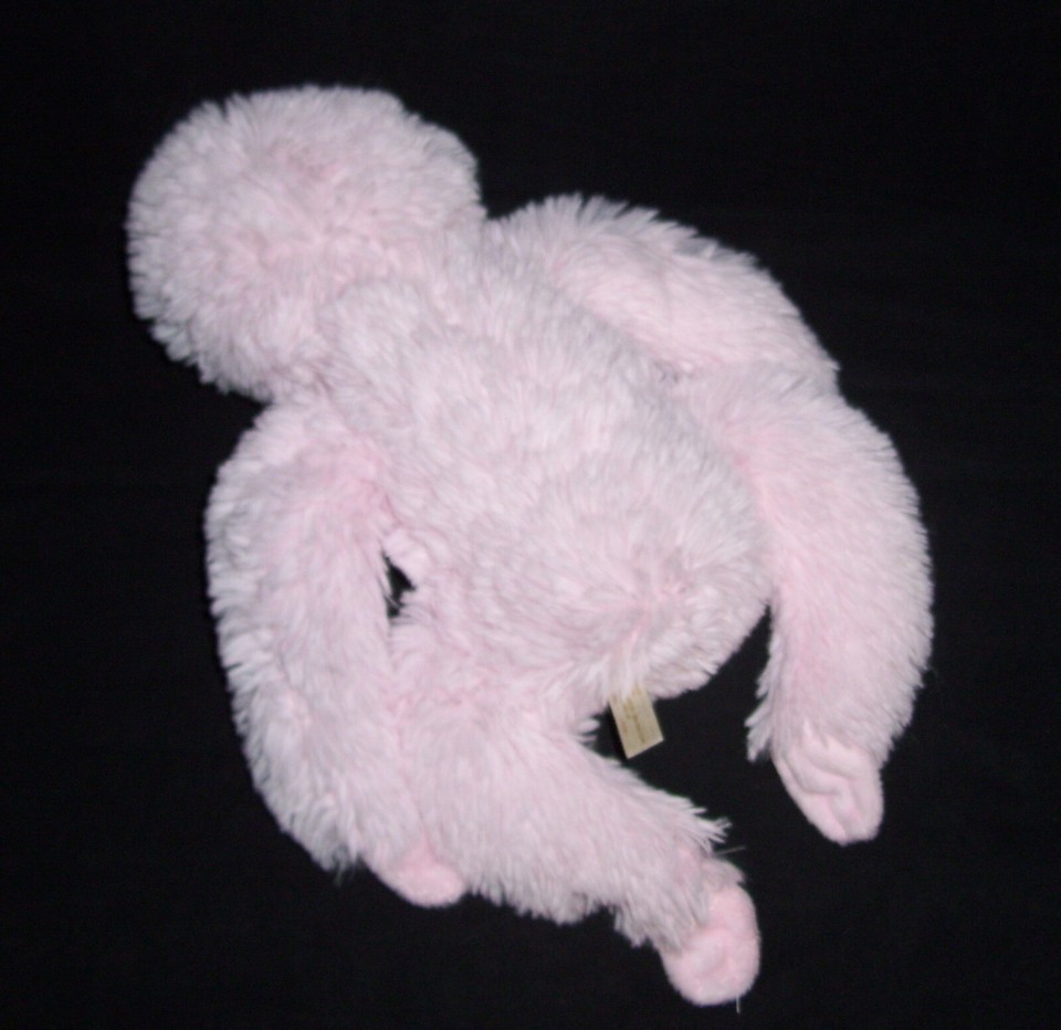 16" Inter American Pink Sloth Bow Plush Stuffed Animal Lovey Toy | eBay