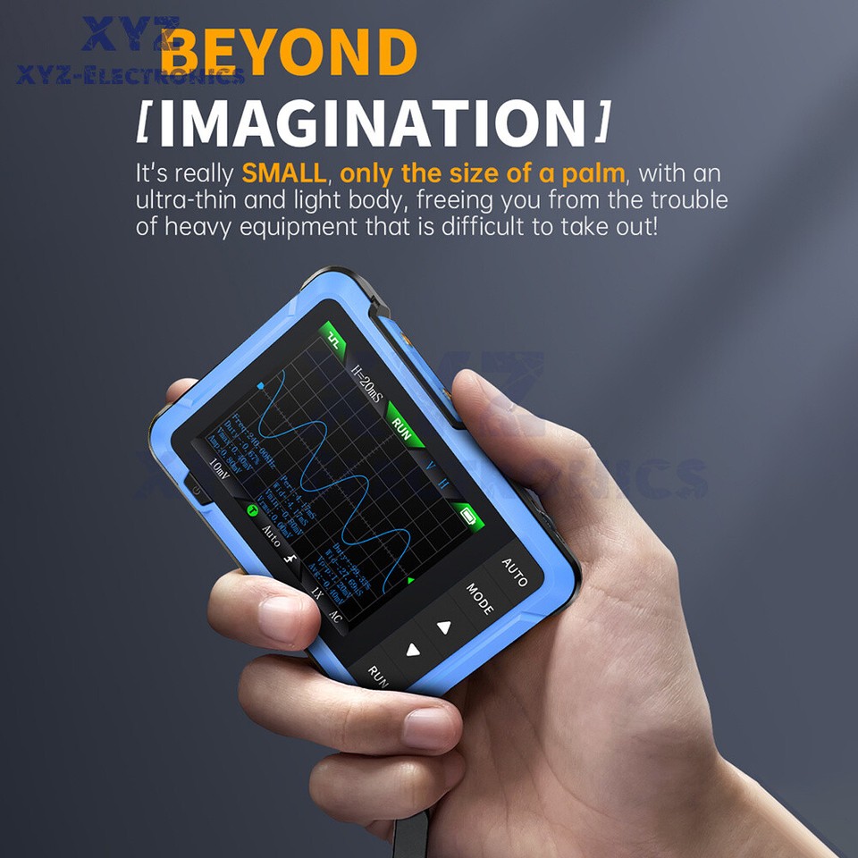 FNIRSI DSO510 2-IN-1 Handheld Digital Oscilloscope Signal Generator ...