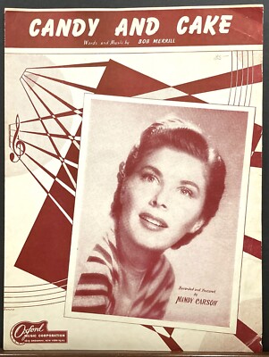 1950 MINDY CARSON "CANDY AND CAKE" SHEET MUSIC | eBay