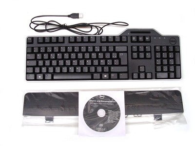 Genuine DELL USB KB813 Keyboard FRENCH Layout with Smart Card Reader ...
