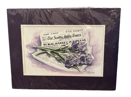 SEATTLE Pike Place Market Watercolor Art Print SARAH CLEMENTSON YAEGER ...