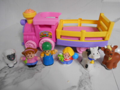 Fisher Price Little People Pink Musical Zoo Train With Figures RR-1818 ...