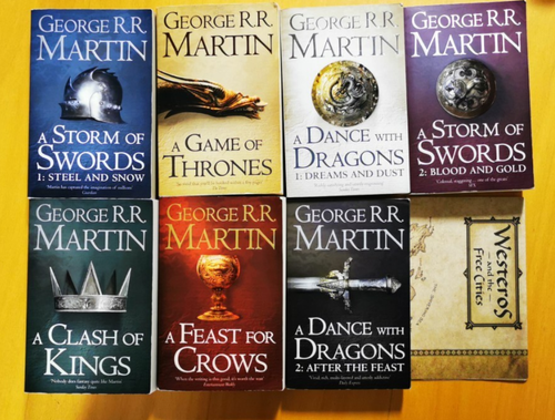 GAME OF THRONES COMPLETE BOOK SET PAPERBACK BOOKS FULL SET BOOKS 1-7 ...