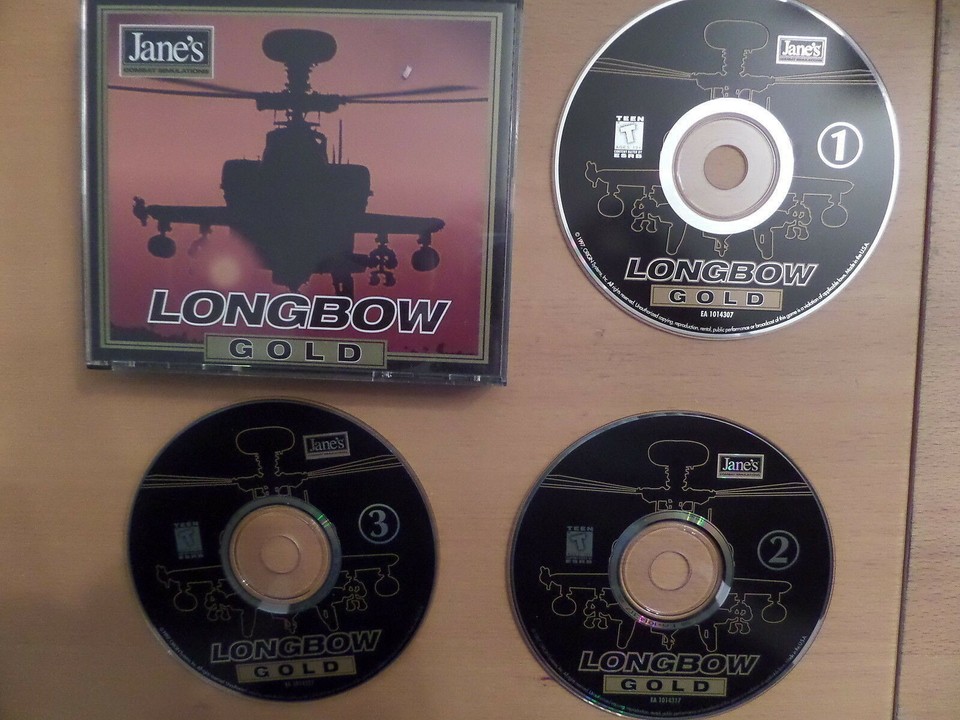 JANE'S Longbow GOLD + Spiral Bound Manual KeyBoard Chart & Install ...