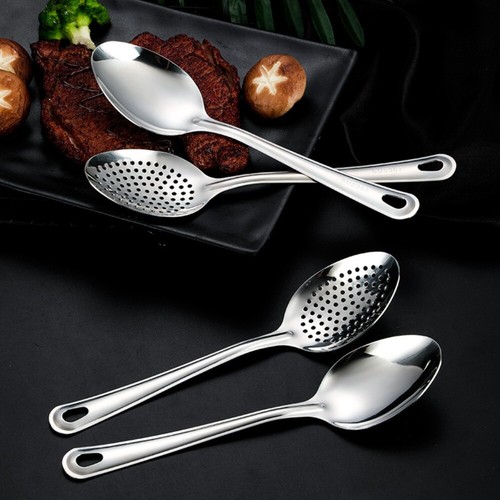 Perforated Colander Spoon 304 Stainless Steel Serving Spoon kitchen | eBay