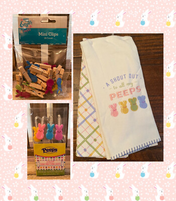 Easter Peeps Bunny Kitchen Towels, Easter Peeps Bunny String Lights ...