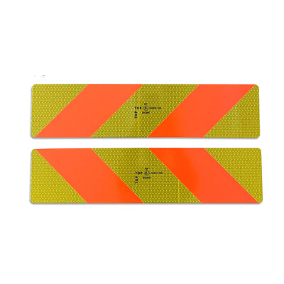 2 x Heckmarkierung 565 x 132 ECE 70.01 Warntafel Aluminium Reflektor ...