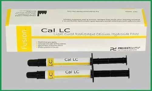 5 X CAL LC Light Cured Radiopaque Calcium Hydroxide Paste 2 x 2gm INTRO ...