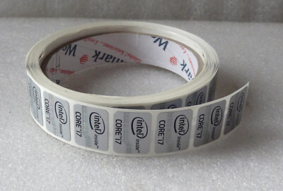 Lot of 50 Intel Core i7 Inside Stickers 2012 Ivy Bridge 15.5mm x 21mm ...
