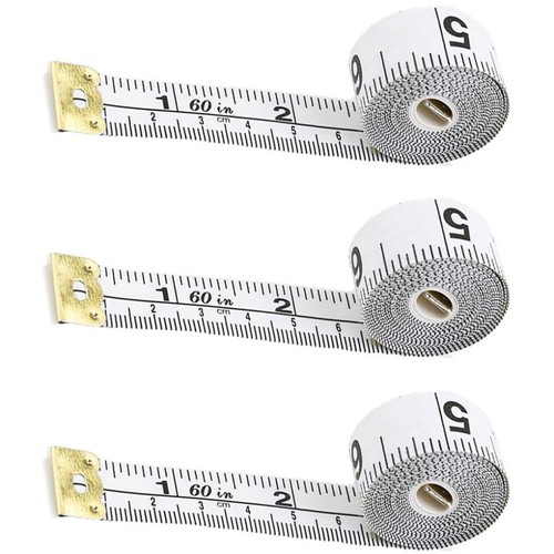 Soft Tape Measure 60 Inch Double Scale Flexible Ruler for Body Sewing ...