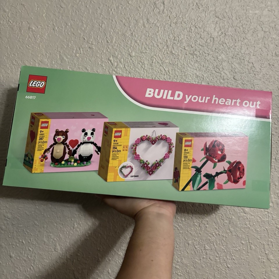 LEGO Hearts & Flowers 3in1 Valentines Day Gift Set | FACTORY SEALED ...