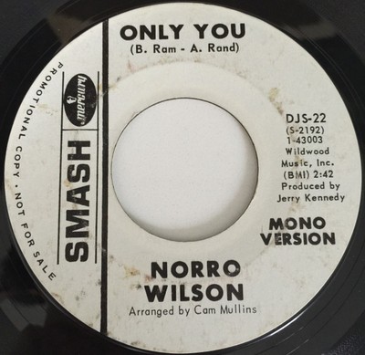 Norro Wilson - Only You (7", Mono, Promo, Styrene) | eBay UK
