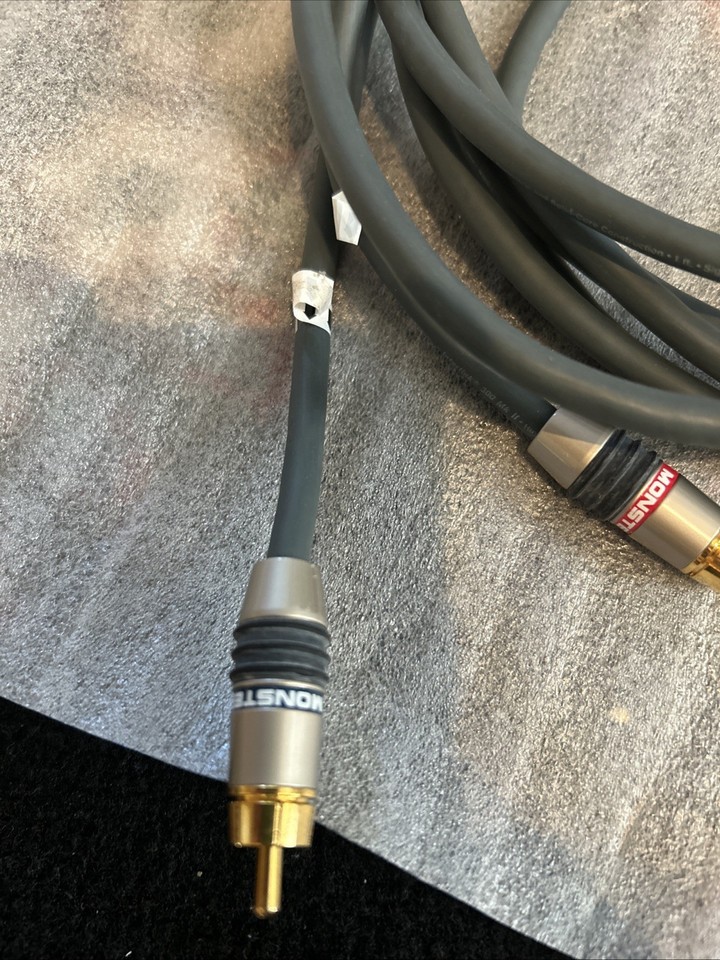 2m Monster Cable Interlink 300 MKII stereo audio RCA interconnect cable ...