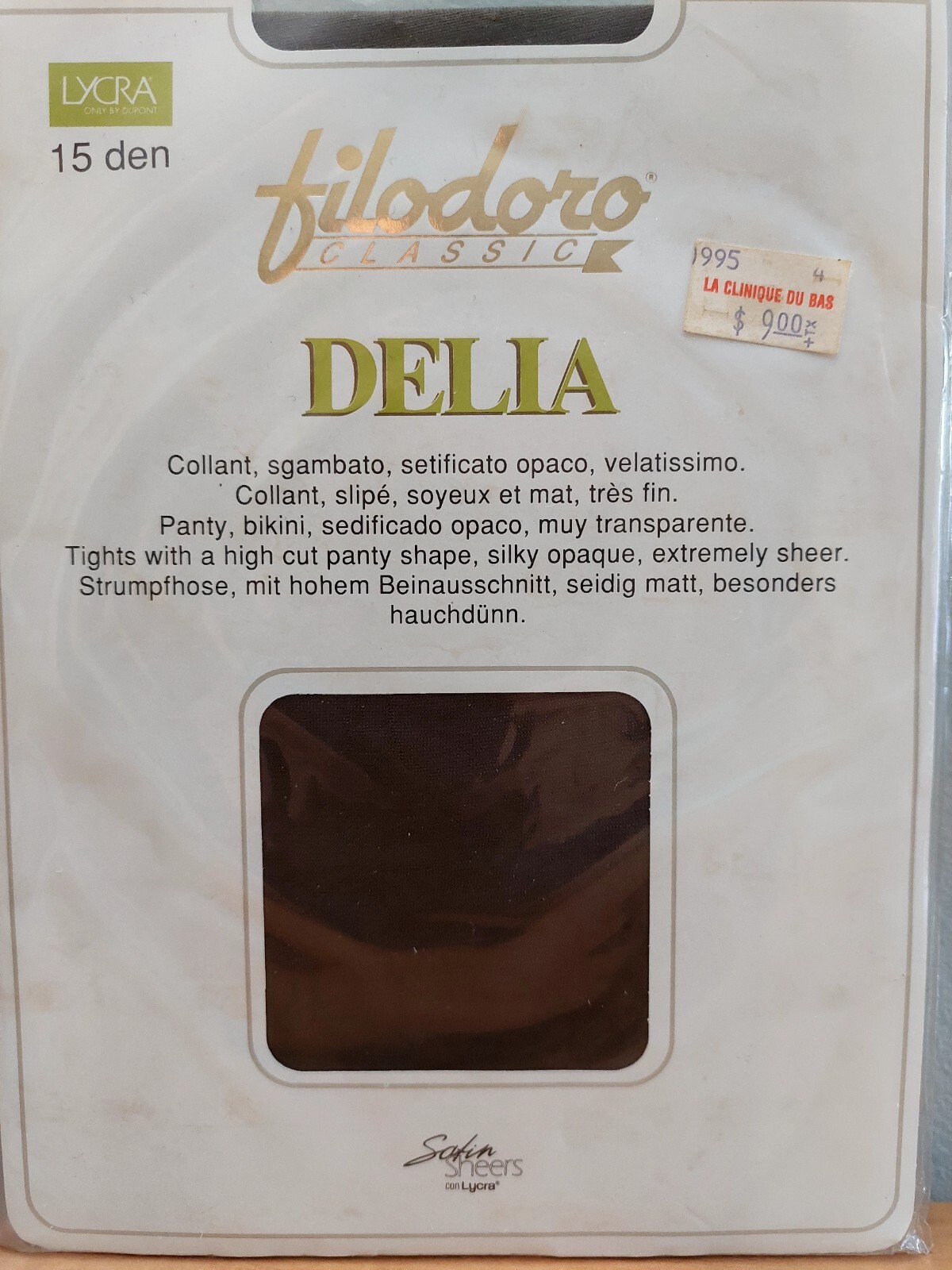 Vintage Pantyhose Filodoro Classic High Cut Shape Co… - Gem