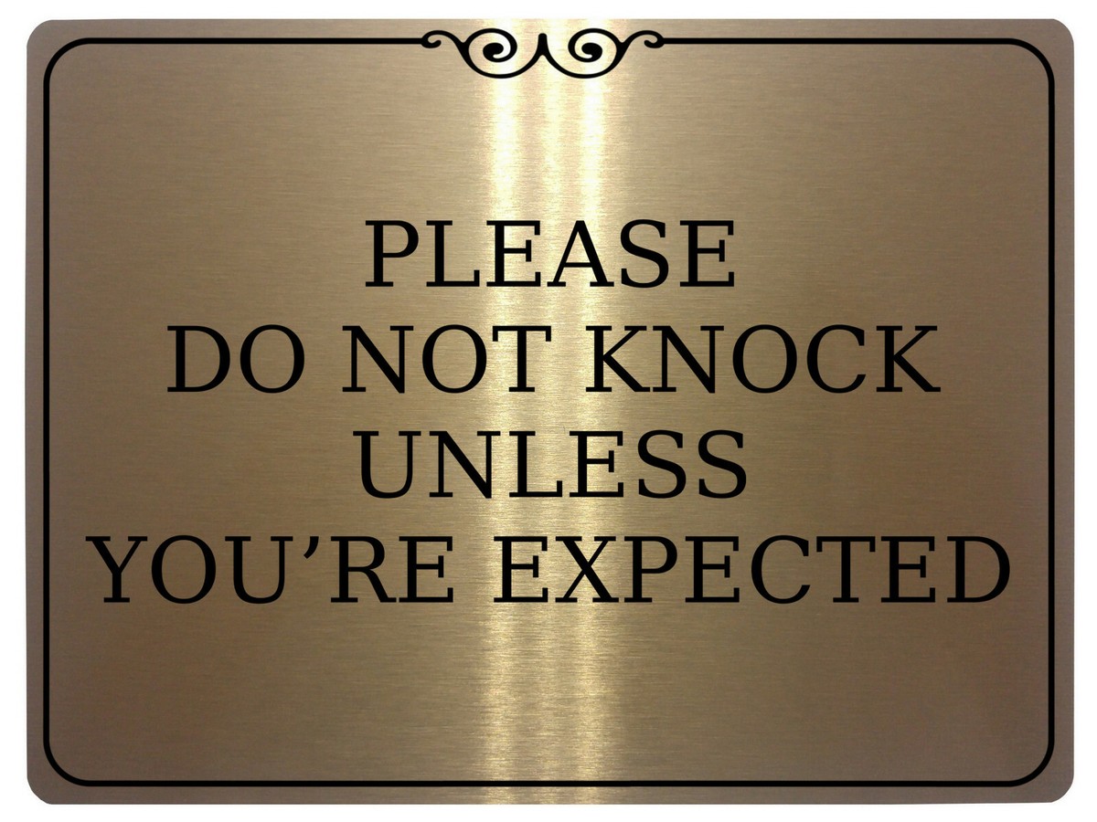 Please Do Not Knock On Door Sleeping Baby Door Sign – "SHHHHHH,