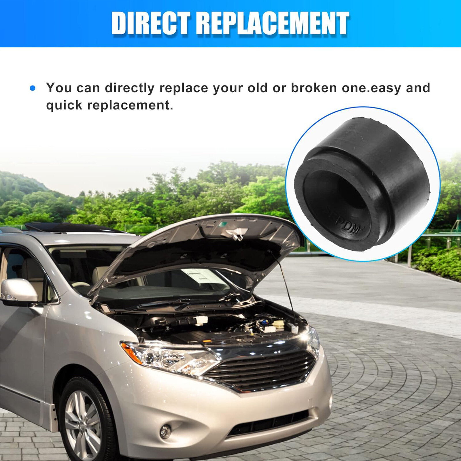 4X Fits Audi VW Skoda Engine Cover Mounting Rubber Grommet 06J103226A ...