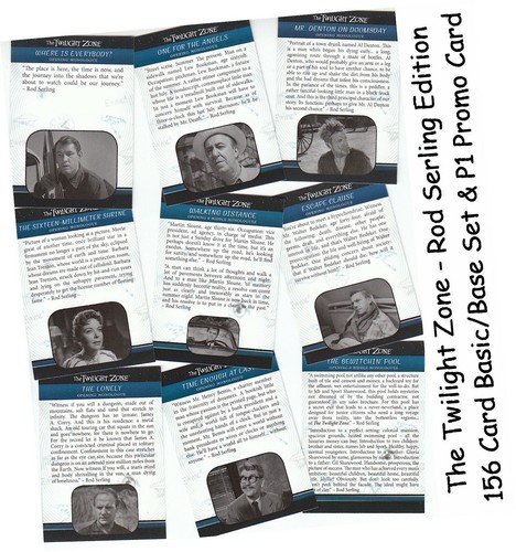 The Twilight Zone Rod Serling Edition - 156 Card Basic/Base Set & P1 ...