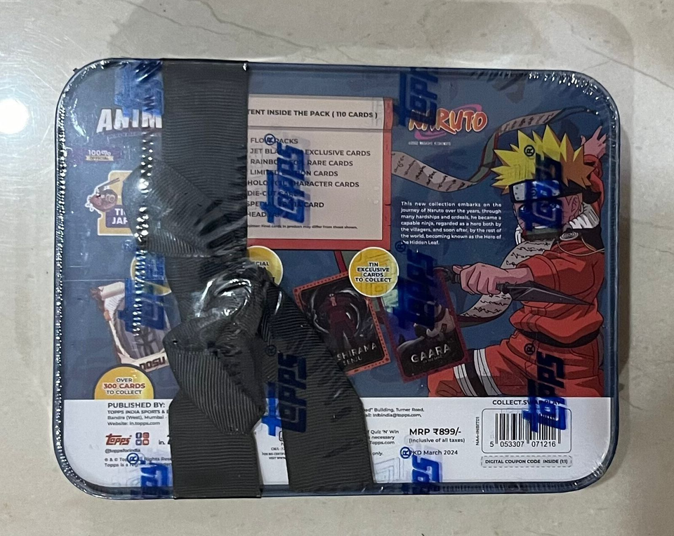 Topps India Animax 2024 Naruto 6 packs combo + promo pack | eBay