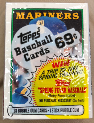 1988 Topps Cello Card Pack Stan Clark Mariners (Top) Rick Honeycutt ...