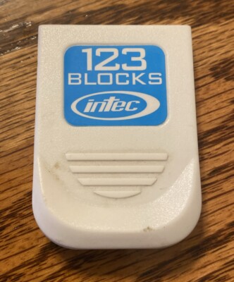 Nintento GameCube Memory Card 123 Blocks Intec White | eBay