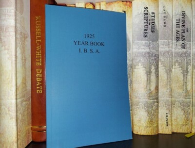 1925 YEAR BOOK IBSA Watchtower Jehovah's Witnesses International Bible ...