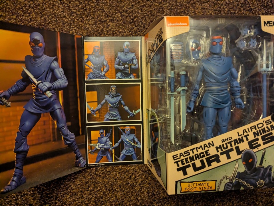 NECA TMNT Ultimate Foot Ninja Teenage Mutant Ninja Turtle Figure MIB | eBay