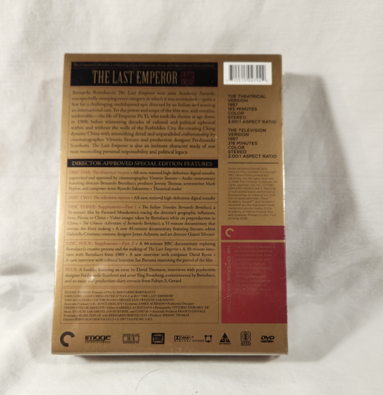The Last Emperor (Criterion Collection) (DVD) Factory Sealed *NEW ...
