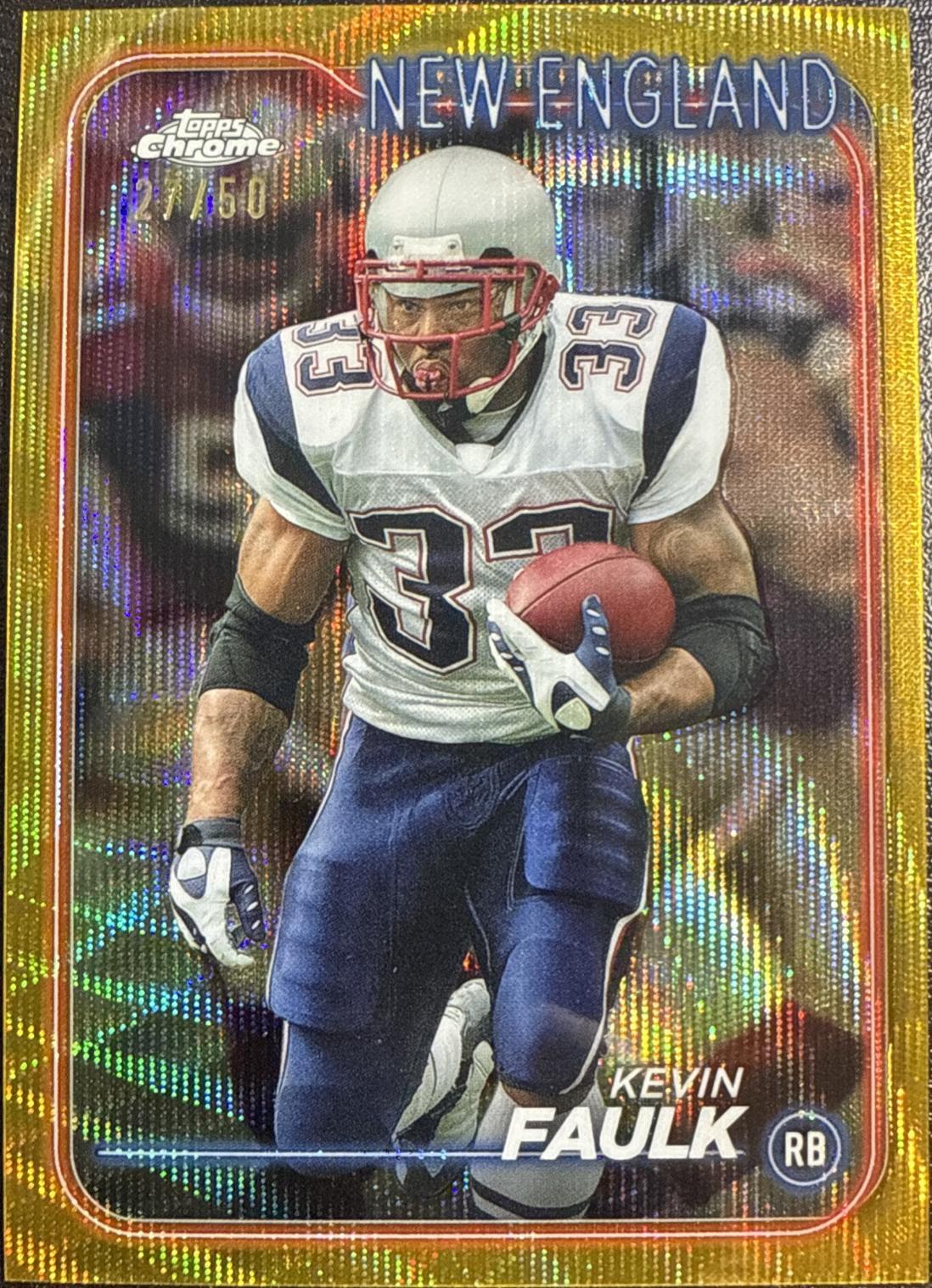 2024 Topps Chrome - Kevin Faulk #130 Gold Wave Refractor /50 for sale online | eBay