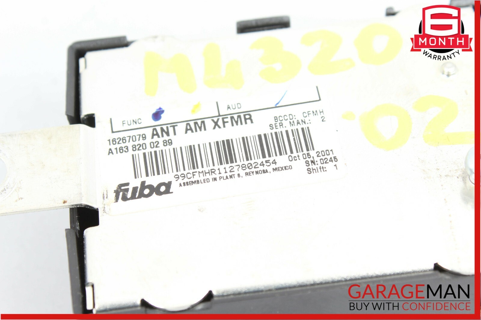 98-03 Mercedes W163 ML320 ML430 ML55 Radio Antenna Amp Amplifier Module ...