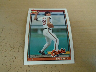 OPC 1991 BASEBALL CARD / 127 JOE PRICE BALTIMORE ORIOLES | eBay