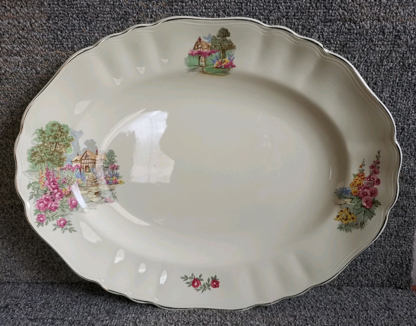 J & G Meakin 'Sunshine' Pattern Platter, Reg'd 561073 - 16 inch | eBay UK