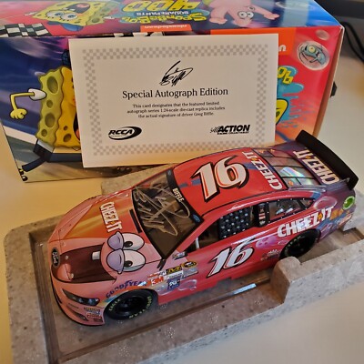 2015 Greg Biffle #16 Cheez-It SpongeBob autographed Ford. 1 of 144 ...