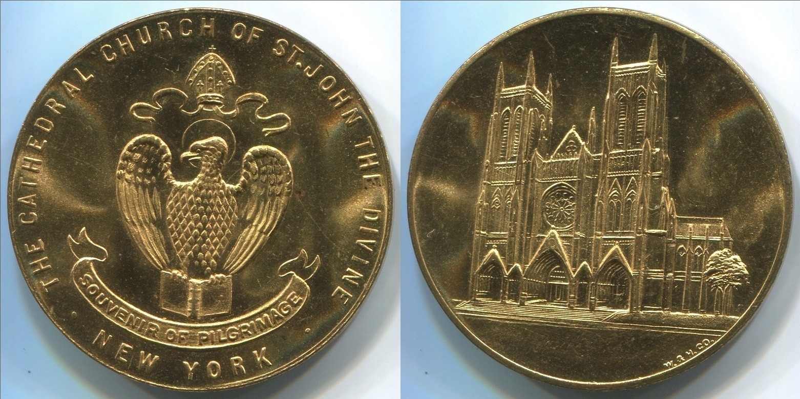 T184 New York Cathedral Church St John The Divine Pilgrimage religious ...