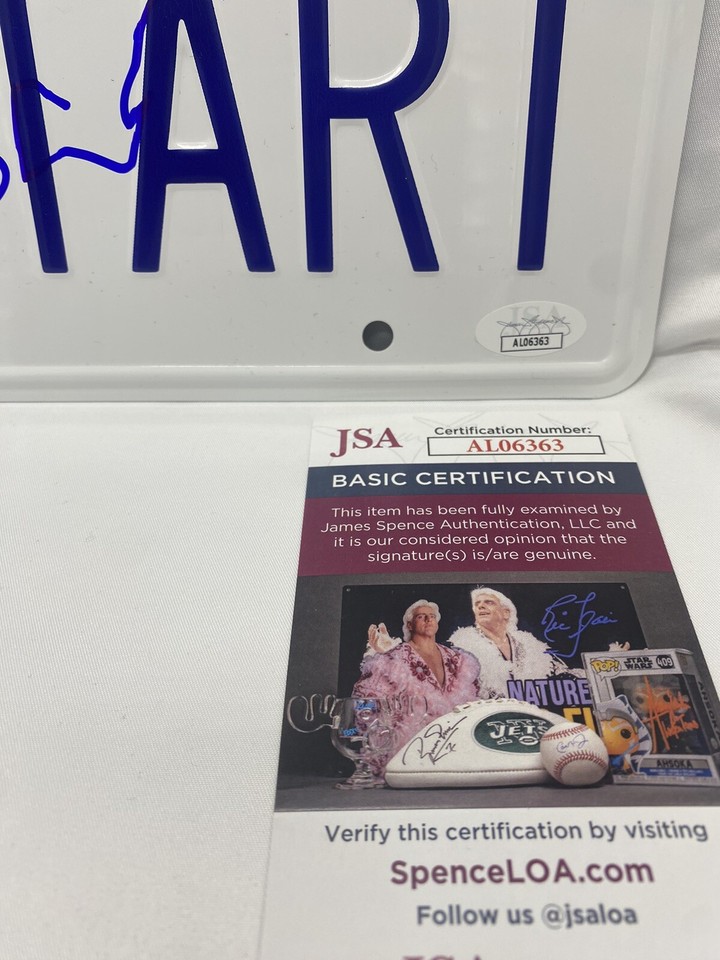 David Cross Autograph Signed Anustart License Plate Arrested ...